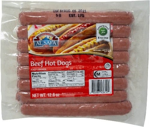AL SAFA Beef Hot Dogs 12.6 oz • Halal Meat & Grocery By Halal 4 ALL